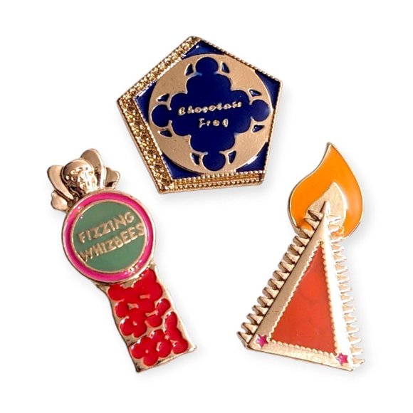 Warner Bros. | Jewelry | Harry Potter Enamel Pins Chocolate Frog ...